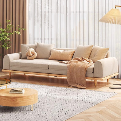 Japandi Minimalism Solid Wood Sofa Bed – SPS FURNTIURE