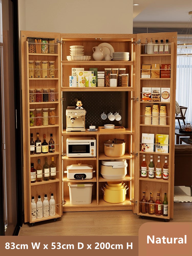 Solid Wood Double Door Kitchen Pantry Cabinet – SPS FURNTIURE