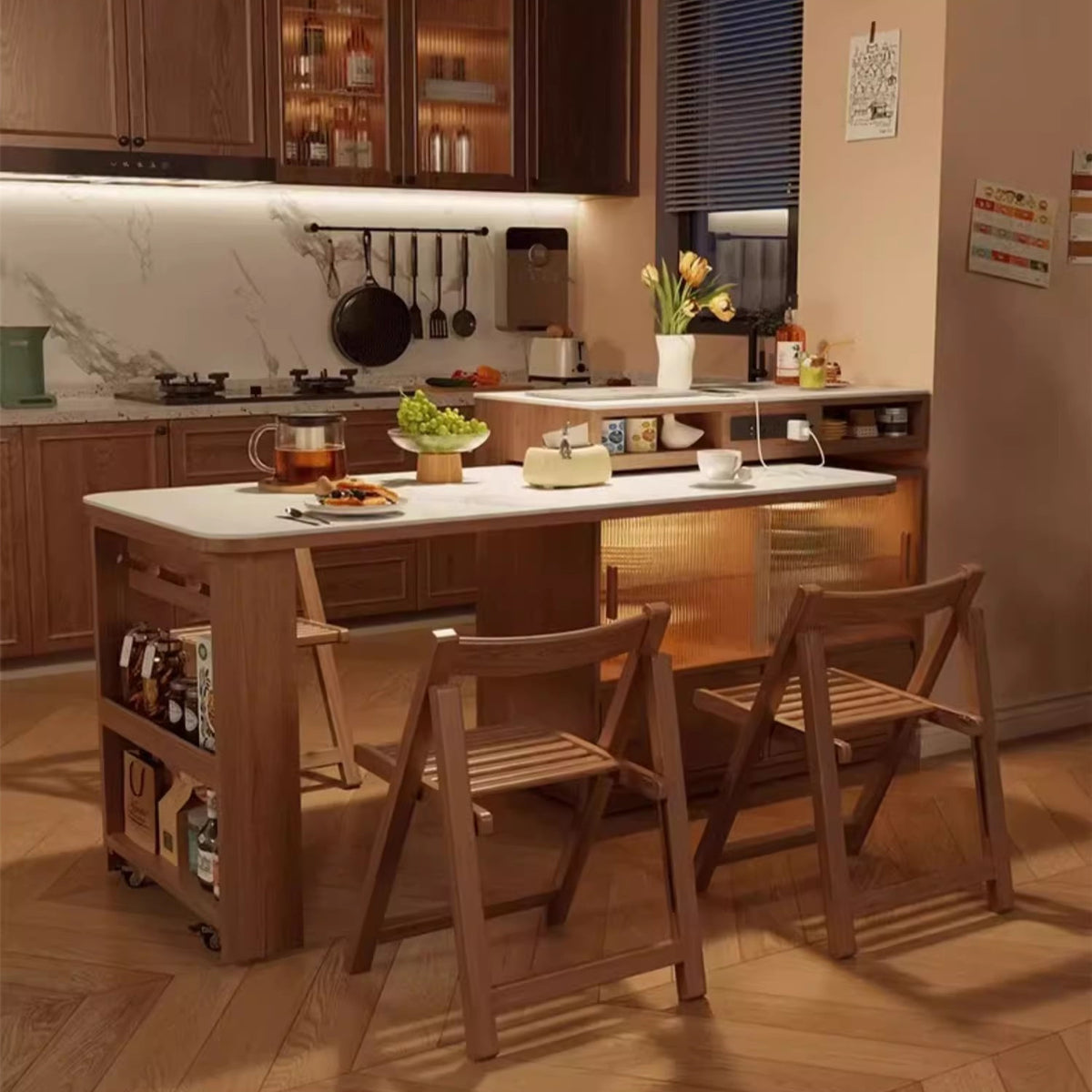 Elegant Rotating Island Table – SPS FURNTIURE