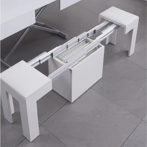 2-in-1 Transformable Dining Table & Coffee Table with Up and Down Mech ...