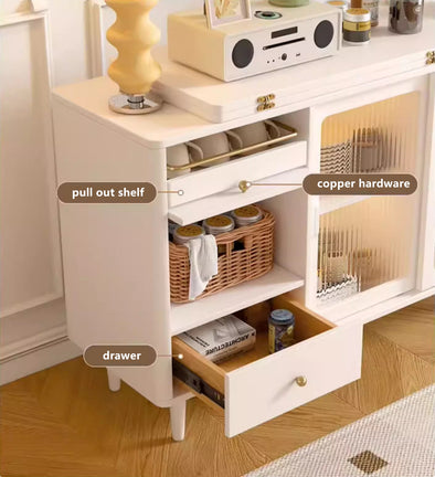 Expandable and Foldable Dining Table with Sideboard Cabinet – SPS FURNTIURE