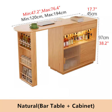 360 Degree Rotating Bar Table With Cabinet and Stools – SPS FURNTIURE