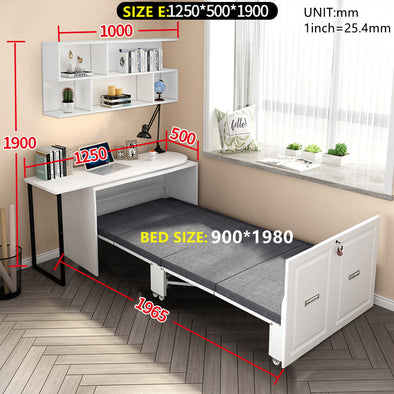 Telescopic and Rotating Corner Computer Desk with Folding Bed – SPS ...