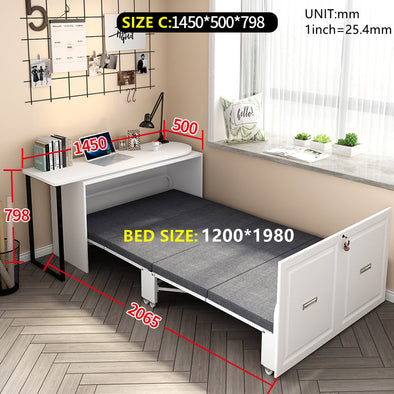 Telescopic and Rotating Corner Computer Desk with Folding Bed – SPS ...
