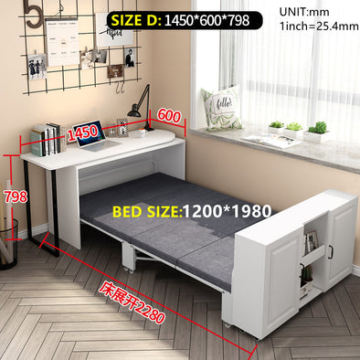 Telescopic and Rotating Corner Computer Desk with Folding Bed – SPS ...