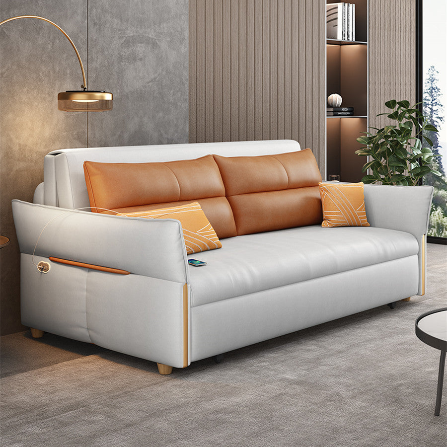 Remote Controlled Power Sleeper Sofa Bed with Underneath Storage Drawe ...