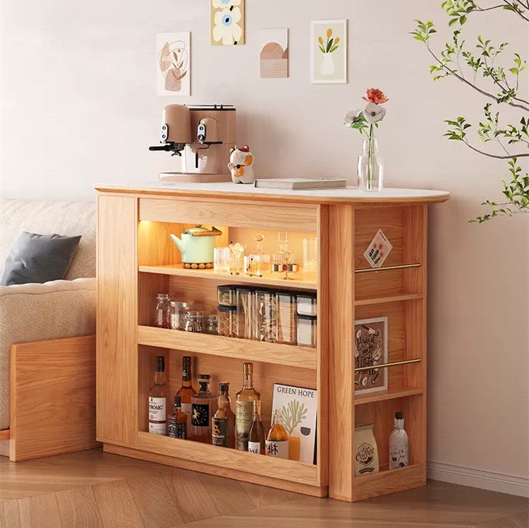 360 Degree Rotating Bar Table with Double Side Storage Cabinet – SPS ...