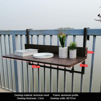Folding Balcony Bar Table for Railings – SPS FURNTIURE