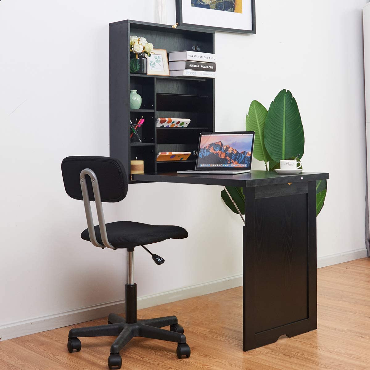 Fold Out Wall Mounted Multi-Function Computer Desk – SPS FURNTIURE