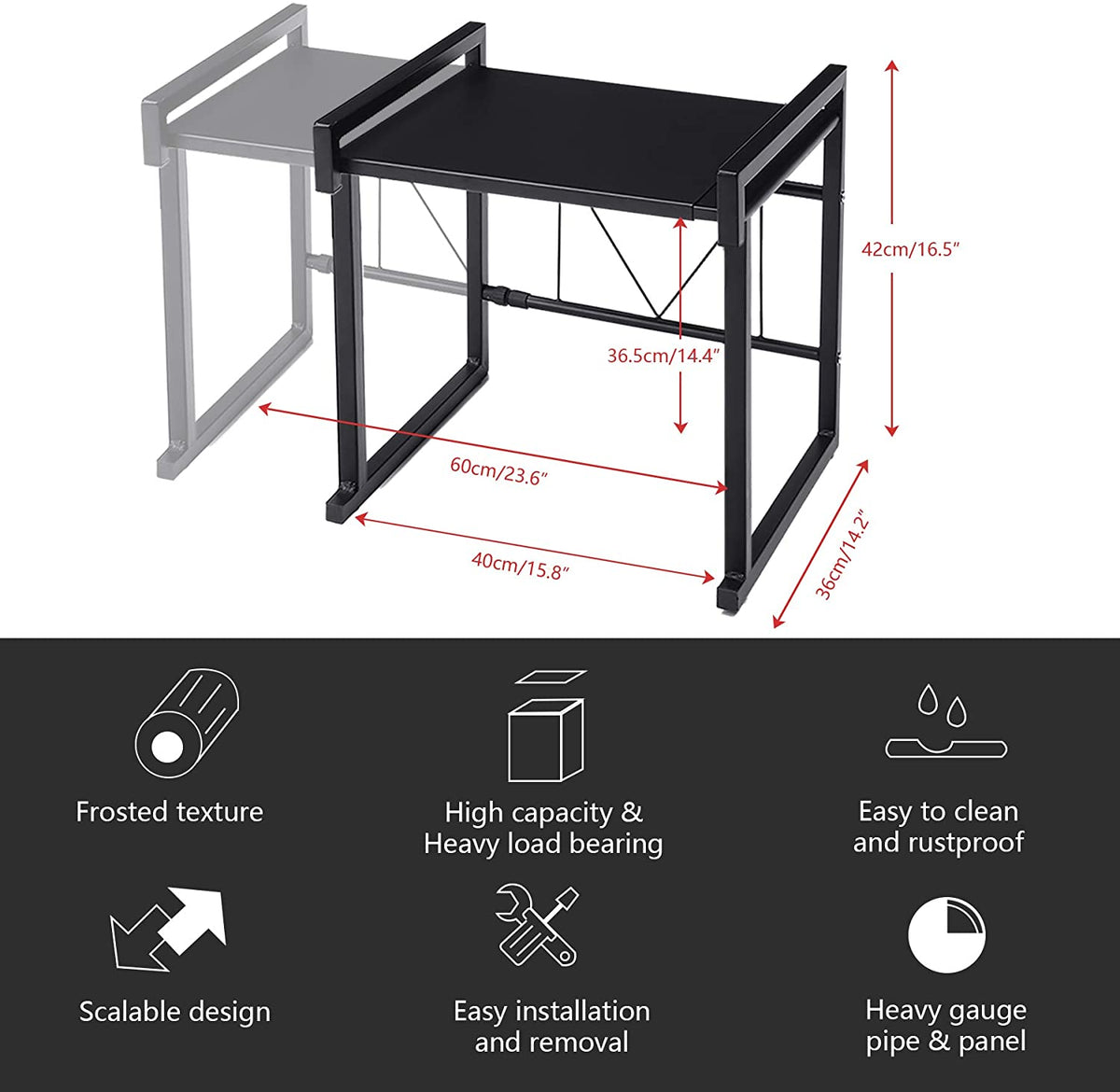 Expandable Microwave Oven Rack – SPS FURNTIURE