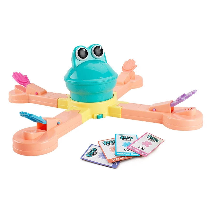 Funny Feeding frogs to eat biscuits children's manual educational toys ...