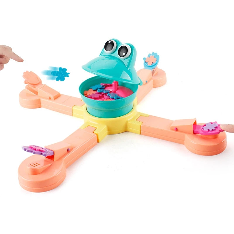 Funny Feeding frogs to eat biscuits children's manual educational toys ...