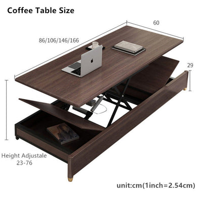 Modern Convertible Sofa Bed with Electric Liftable Coffee Table – SPS ...