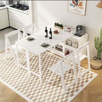 Folding and Expandable Multifunction Dining Table with Hidden Storage ...
